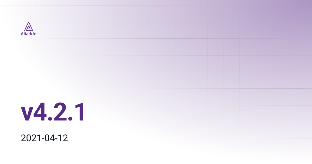 v4.2.1 | Novedades Aliaddo